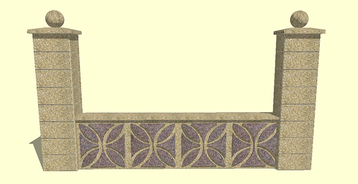 Poze, imagini Garduri modulare din beton pentru curte si gradina Prefabet