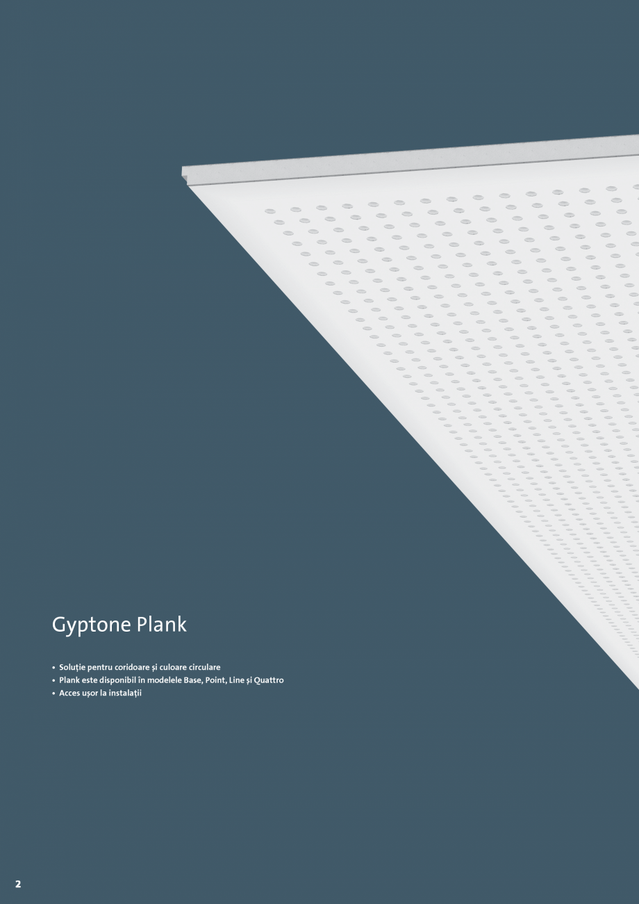 Plafoane casetate Saint-Gobain Rigips GYPTONE® PLANK Catalog, brosura ...