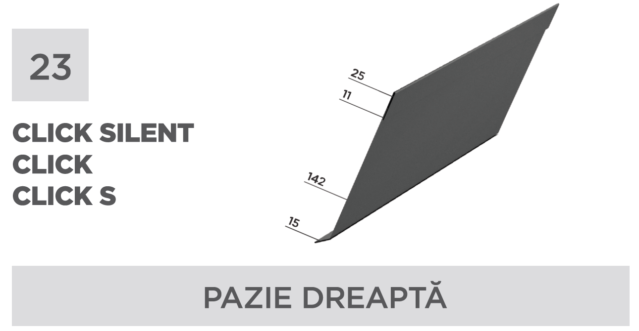 Tablă prefălțuită pentru acoperișuri fălțuite NOVATIK | METAL de la NOVATIK