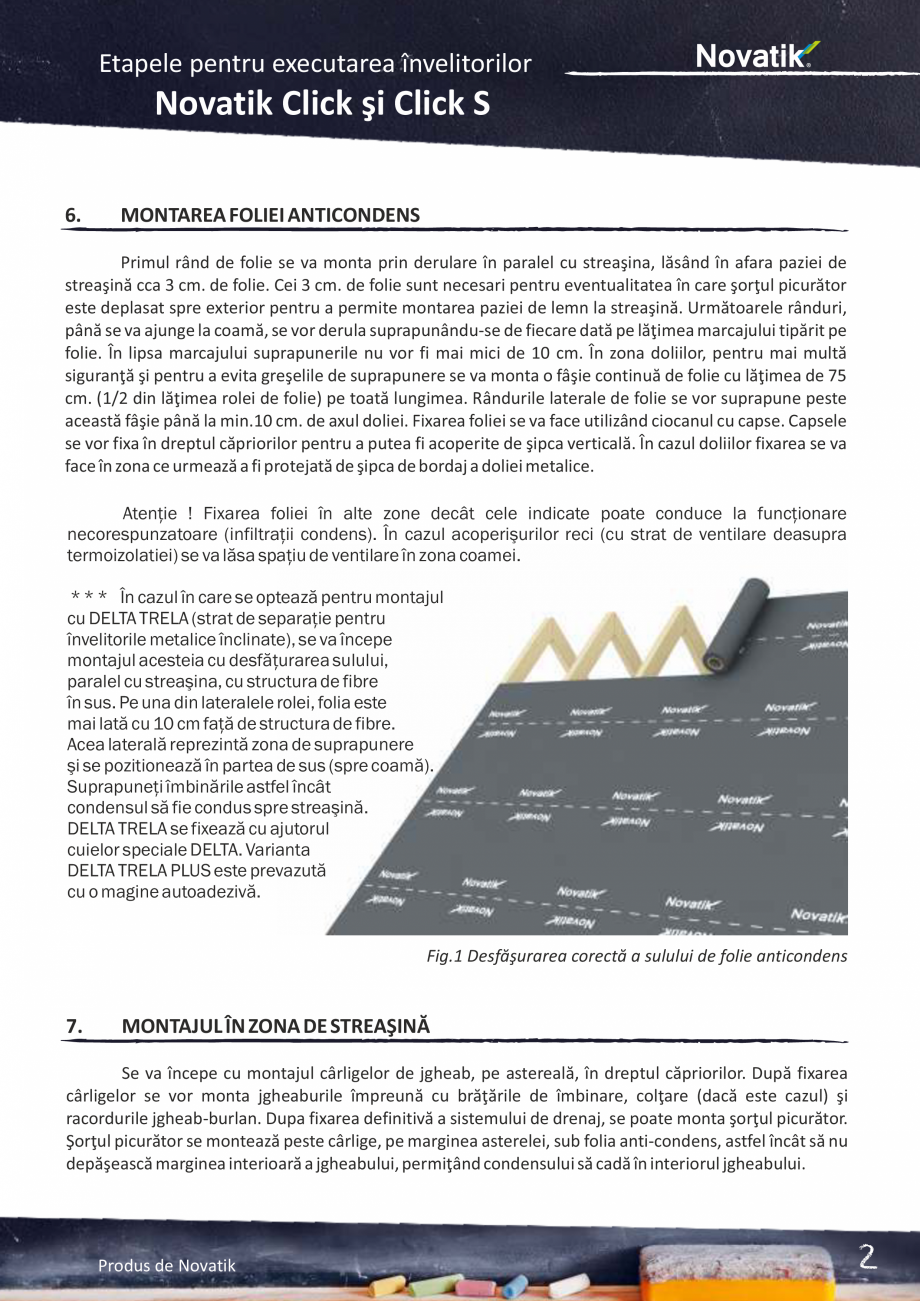Ghid montaj tabla prefaltuita NOVATIK | METAL Click S, Click ...