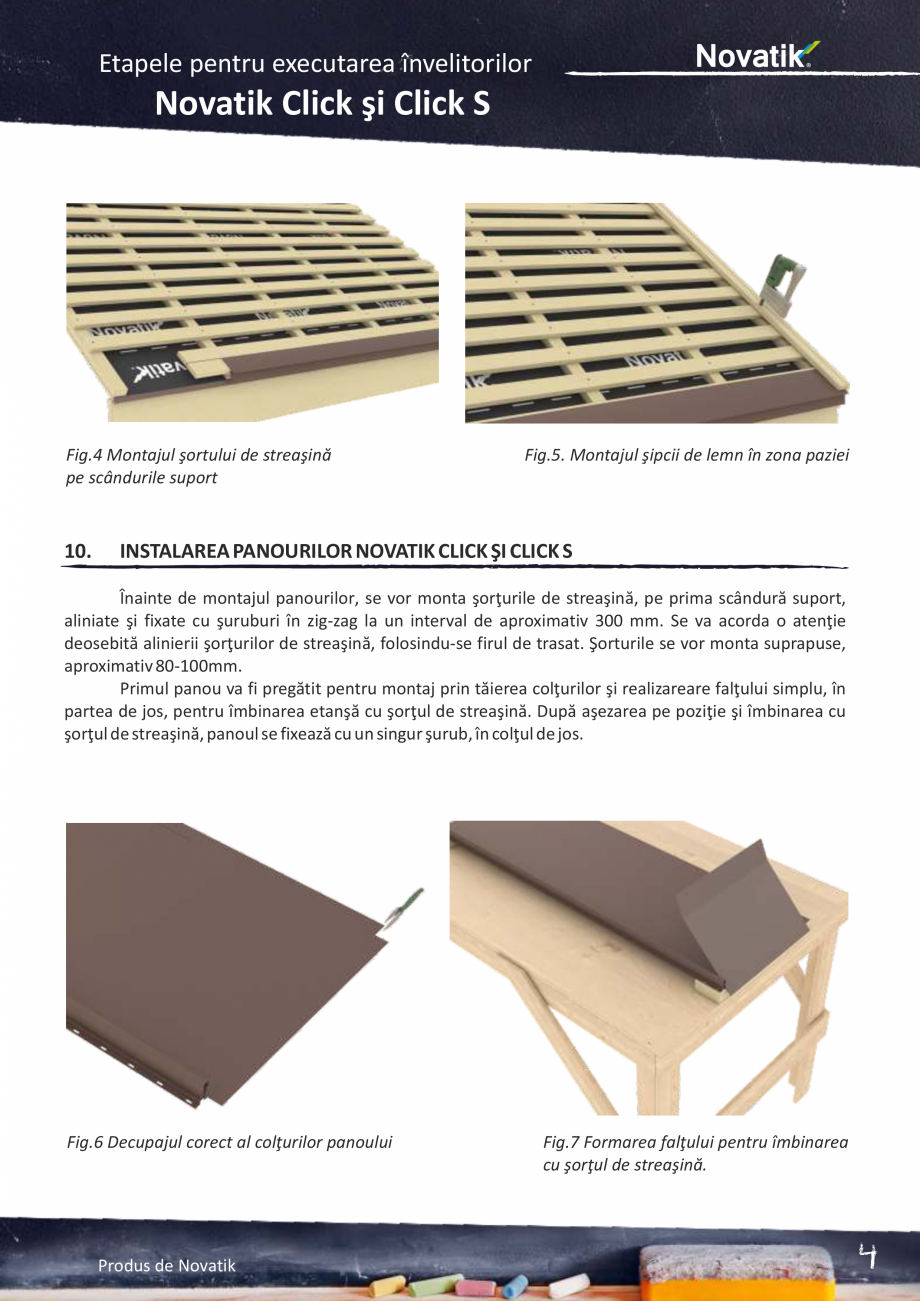 Ghid montaj tabla prefaltuita NOVATIK | METAL Click S, Click ...
