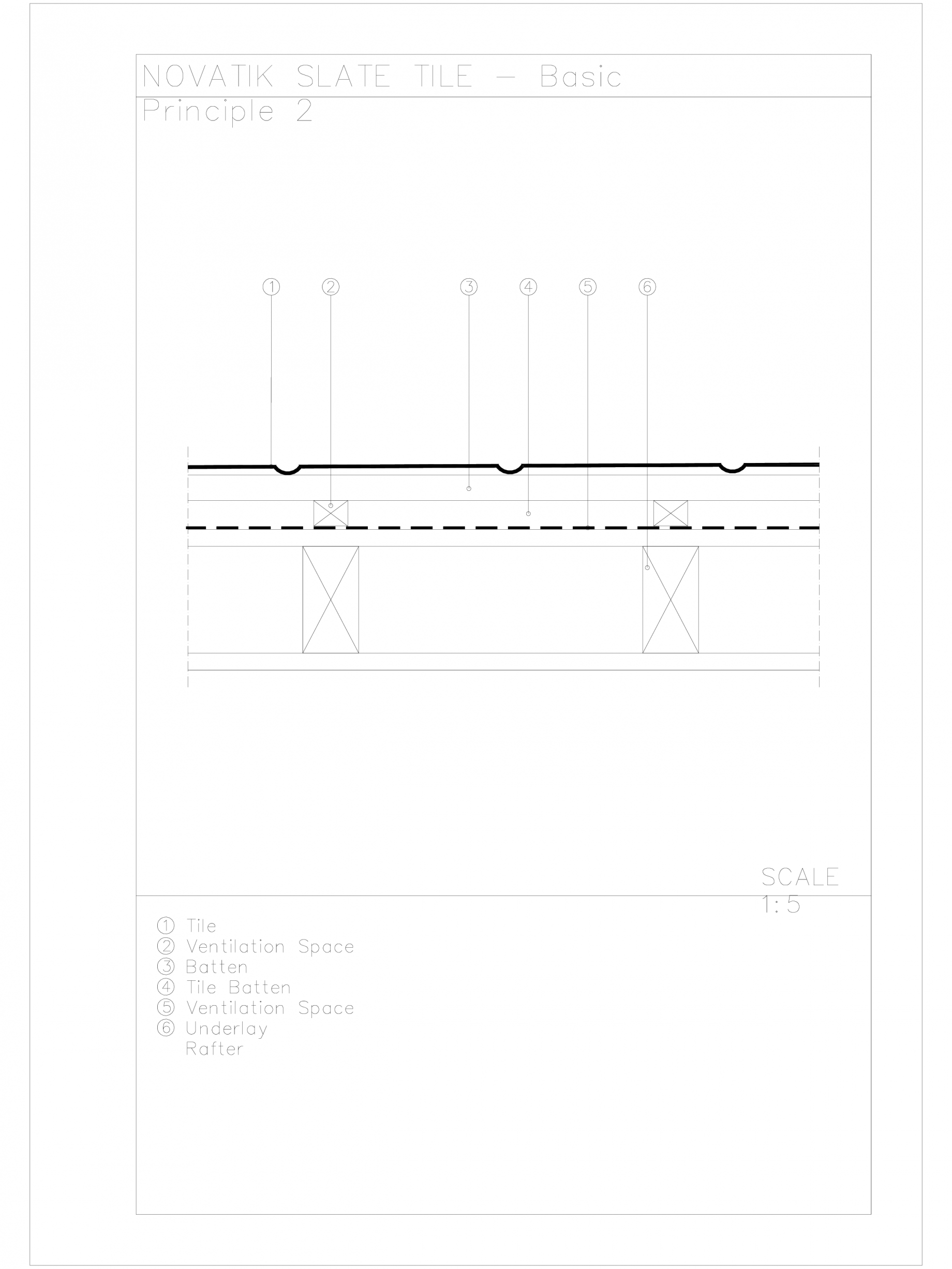 CAD-DWG Novatik Slate Tile - Basic Principle 2 Novatik NATURA Detaliu ...