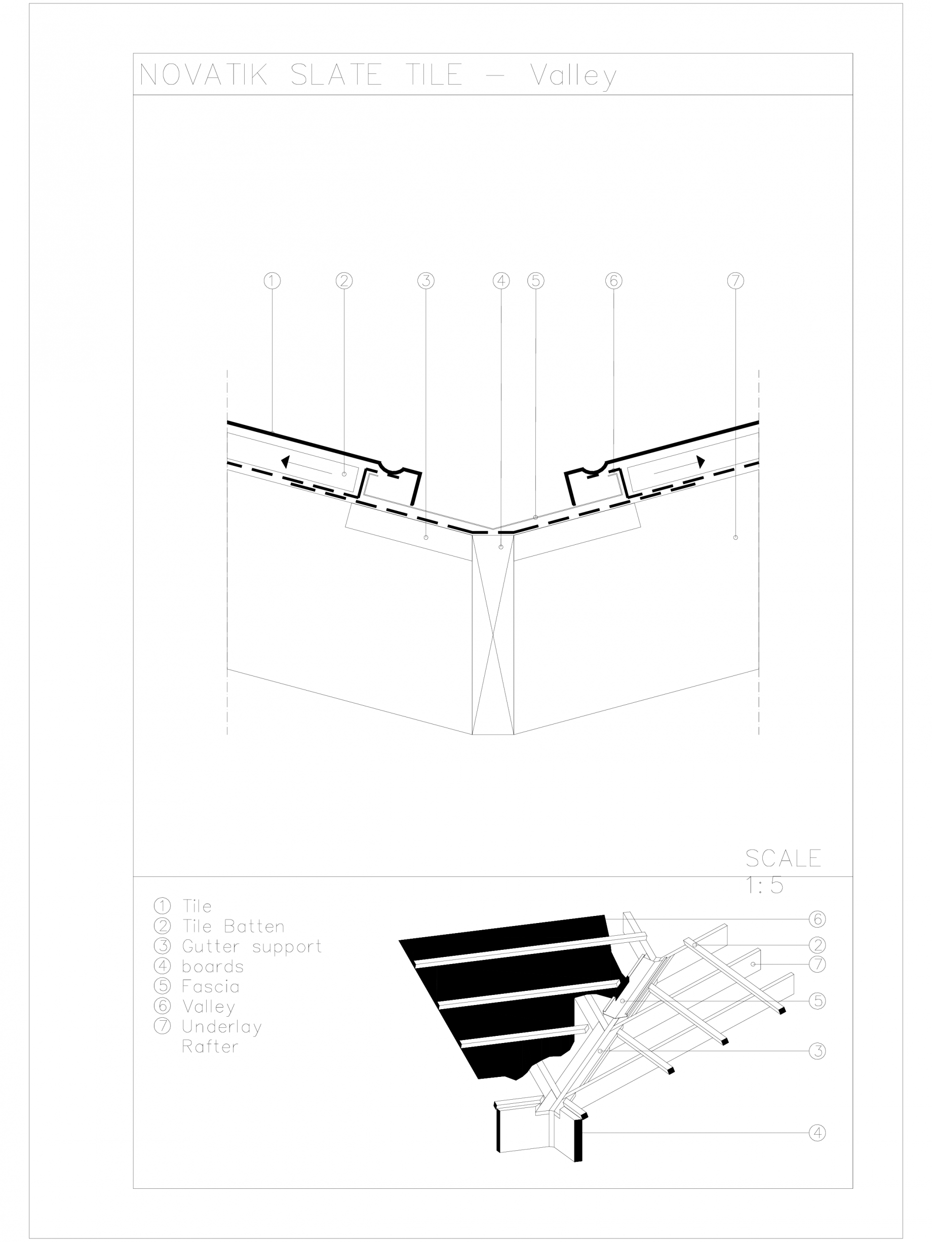 CAD-DWG Novatik Slate Tile - Valley Novatik NATURA Detaliu de produs