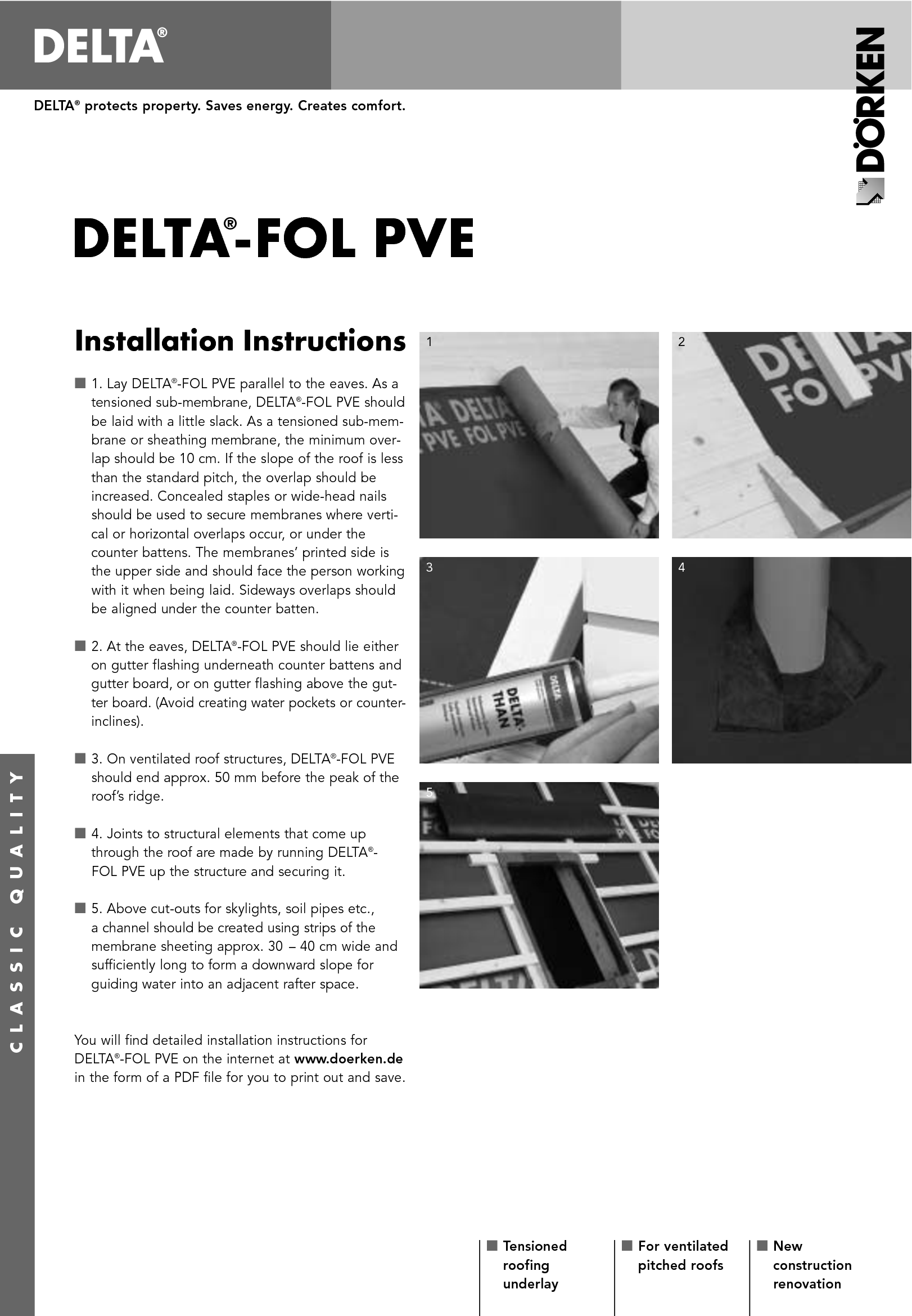 Membrane pentru acoperisuri ventilate cu astereala DELTA Instructiuni ...