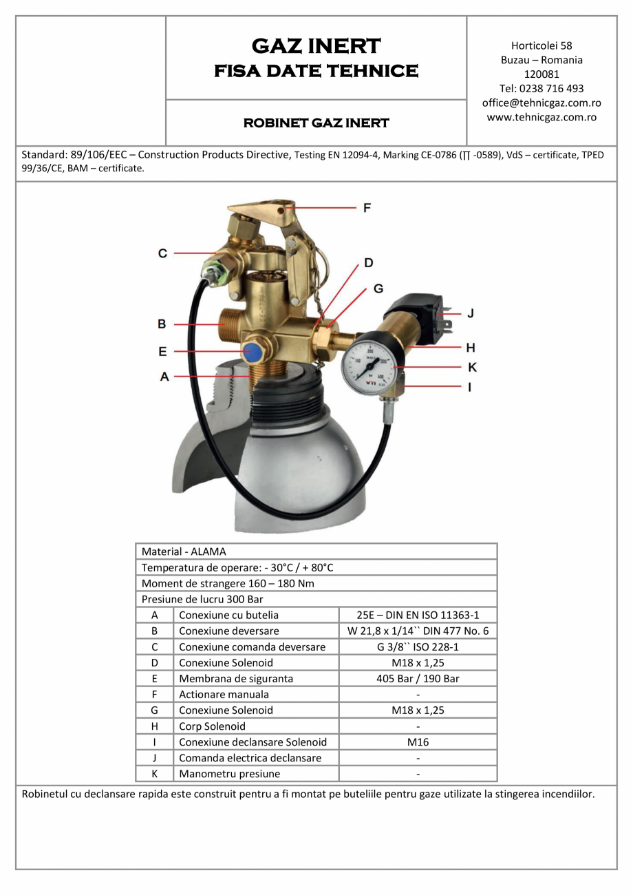 Componentele unei instalatii automate pentru stingerea incendiilor cu ...