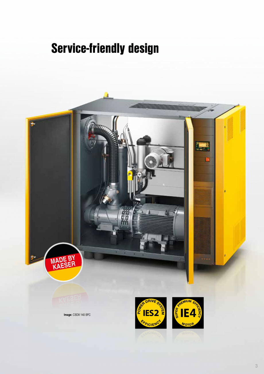 Compresoare seria CSD și CSDX KAESER KOMPRESSOREN Catalog, brosura Engleza
