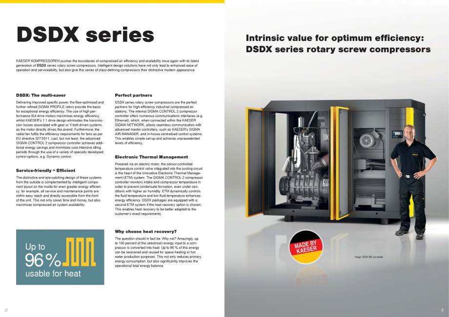 Compresoare seria DSDX KAESER KOMPRESSOREN Catalog, brosura Engleza