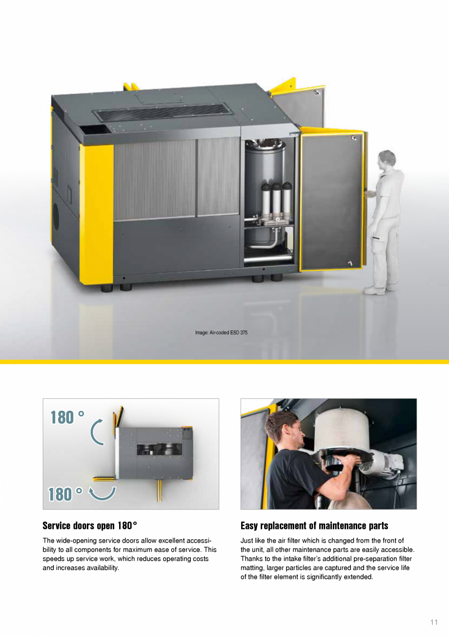 Compresoare seria ESD KAESER KOMPRESSOREN Catalog, brosura Engleza