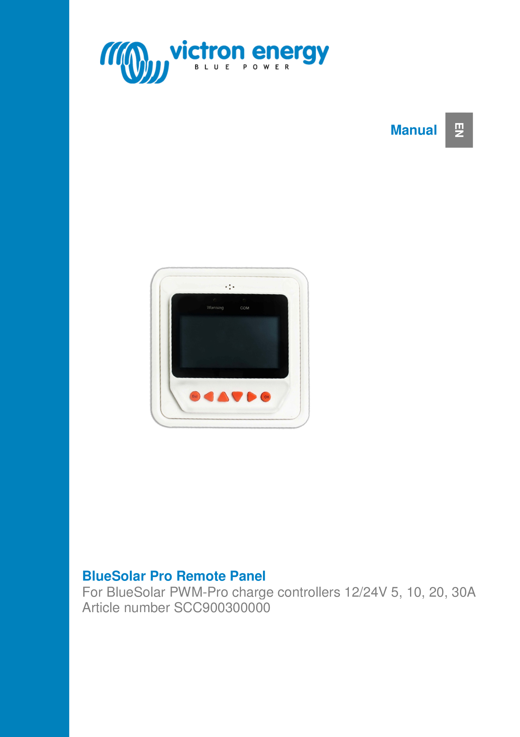 Manual Controler de incarcare solara - Remote Panel - pentru BlueSolar ...