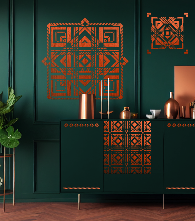 Poze, imagini Sabloane decorative reutilizabile pentru mobila, pereti ...