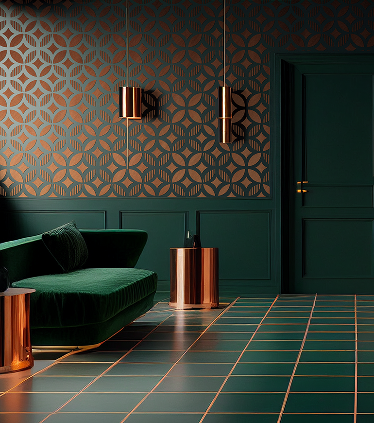 Sabloane decorative reutilizabile pentru mobila, pereti, gresie ...