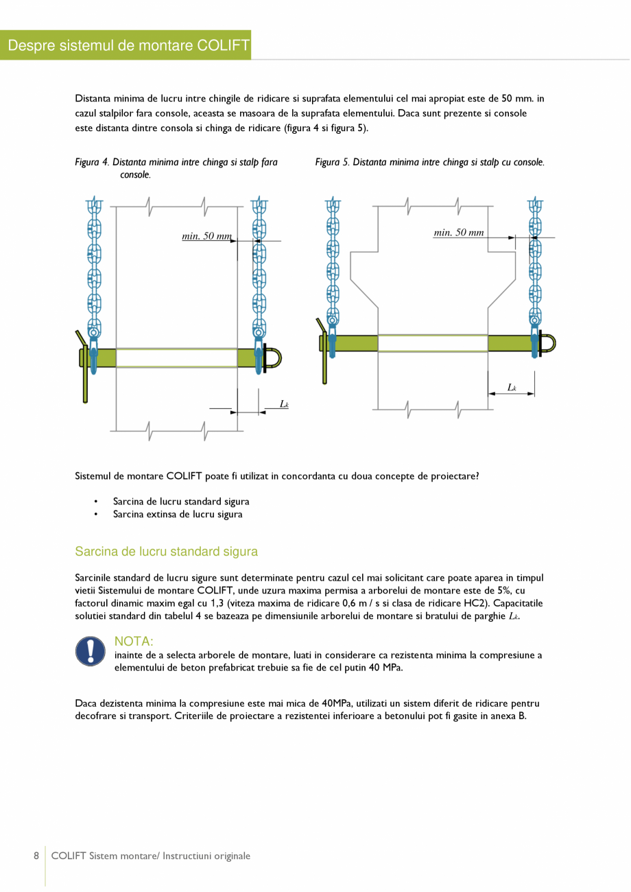 Sistem montare pentru elemente prefabricate din beton PEIKKO COLIFT ...