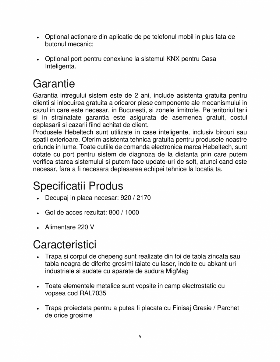 Chepeng culisant electric pe doua axe din metal Hebeltech Chepeng ...