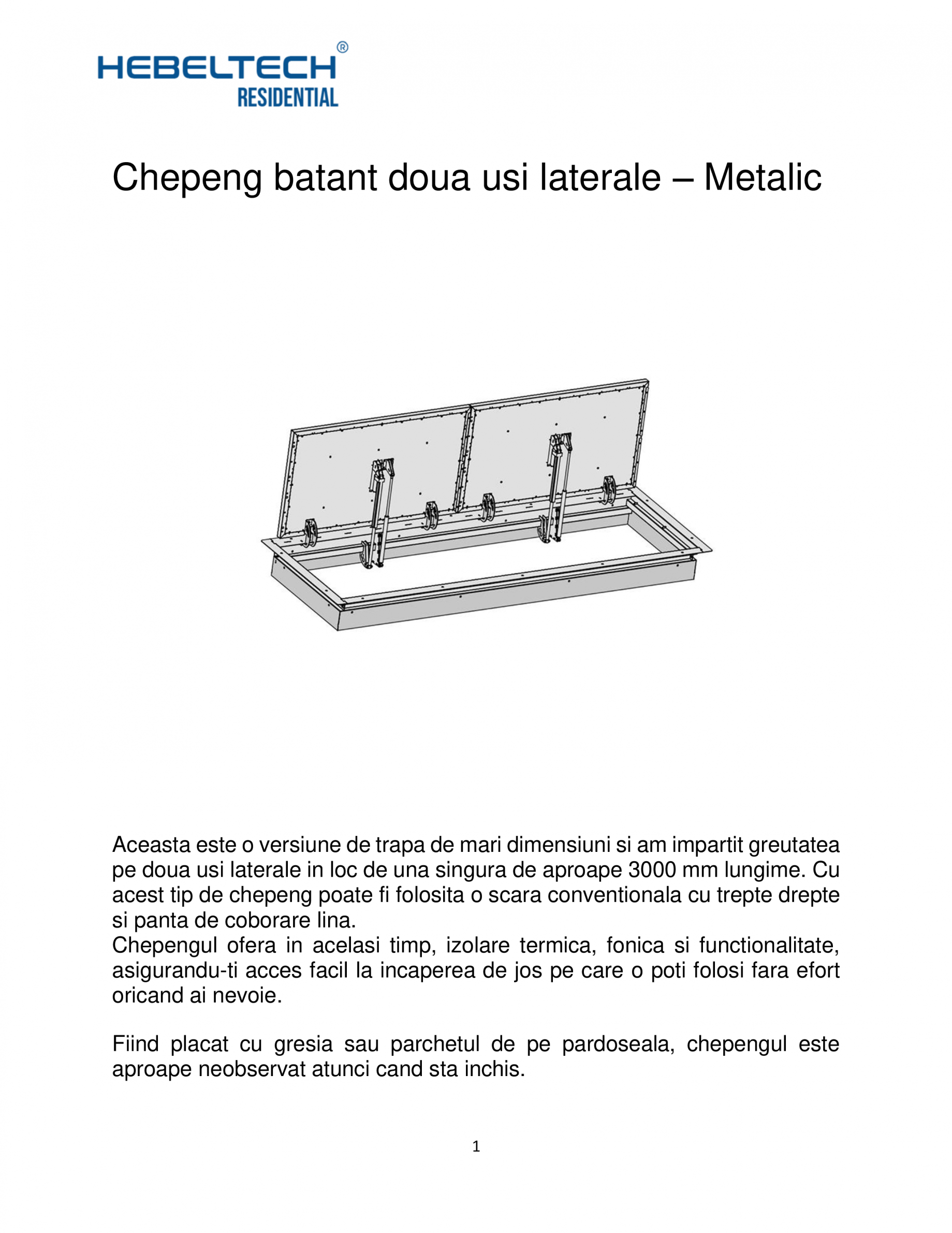 Chepeng batant doua usi laterale – Metalic Hebeltech Catalog, brosura ...