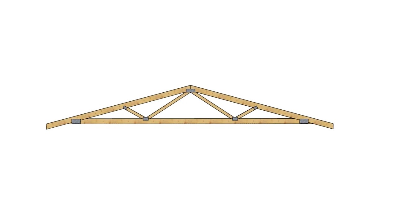 Poze, imagini MIRADEX Ferme 2 pante Ferme din lemn si grinzi cu zabrele ...