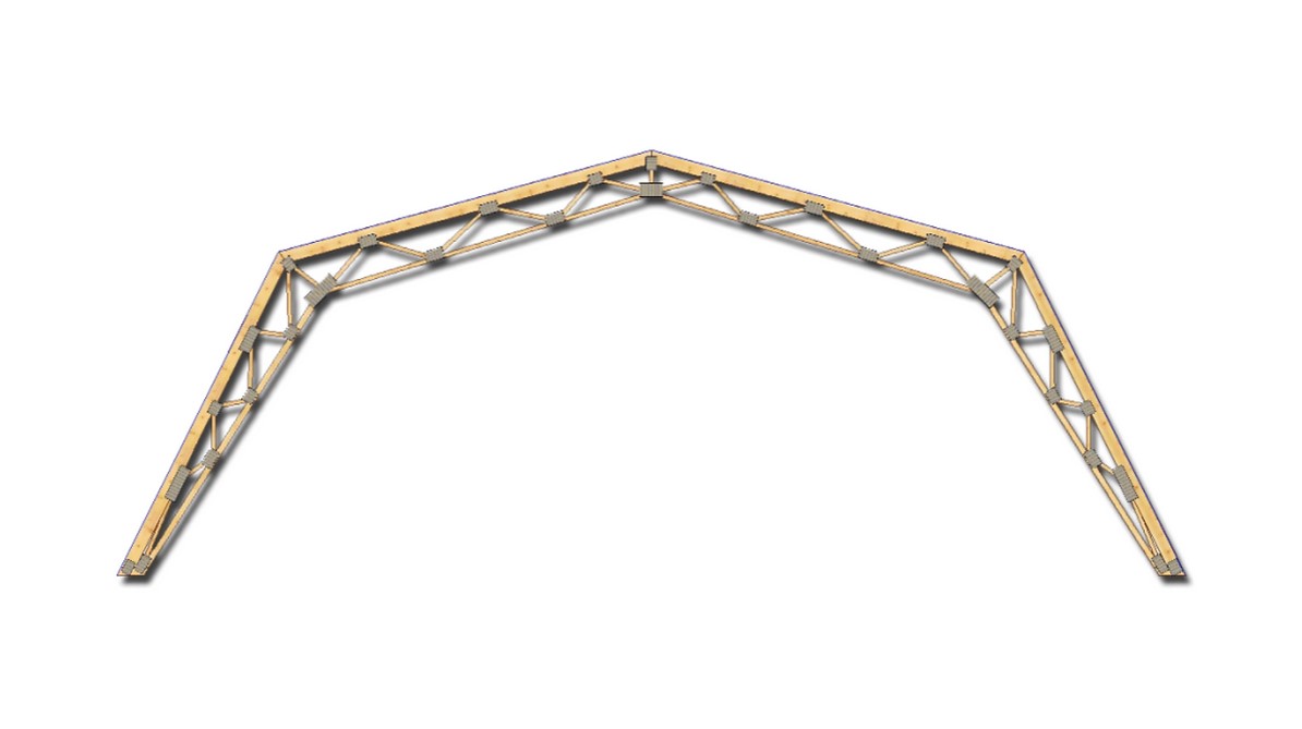 Poze, imagini MIRADEX Ferme hale Ferme din lemn si grinzi cu zabrele ...