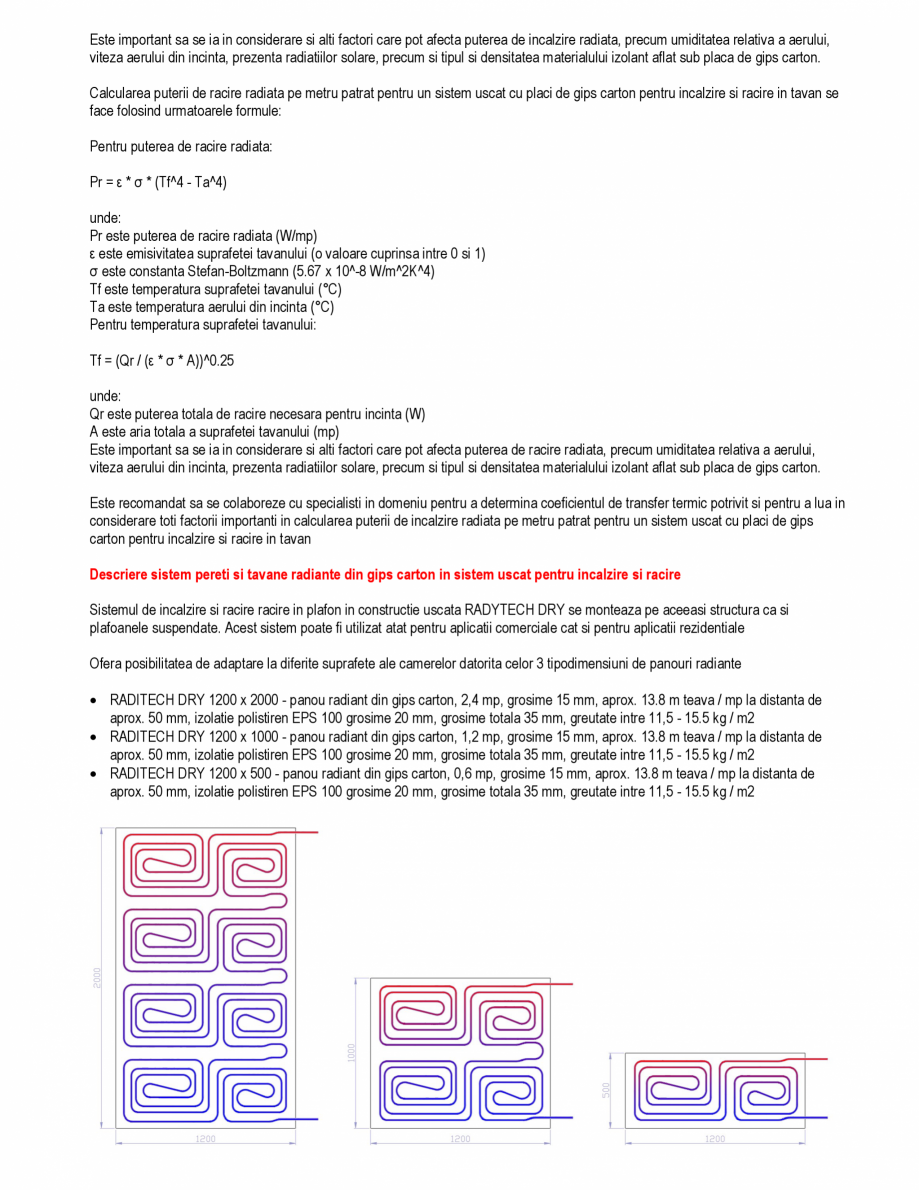 Tavane radiante incalzire/racire cu apa - Prezentare sistem RADITECH ...