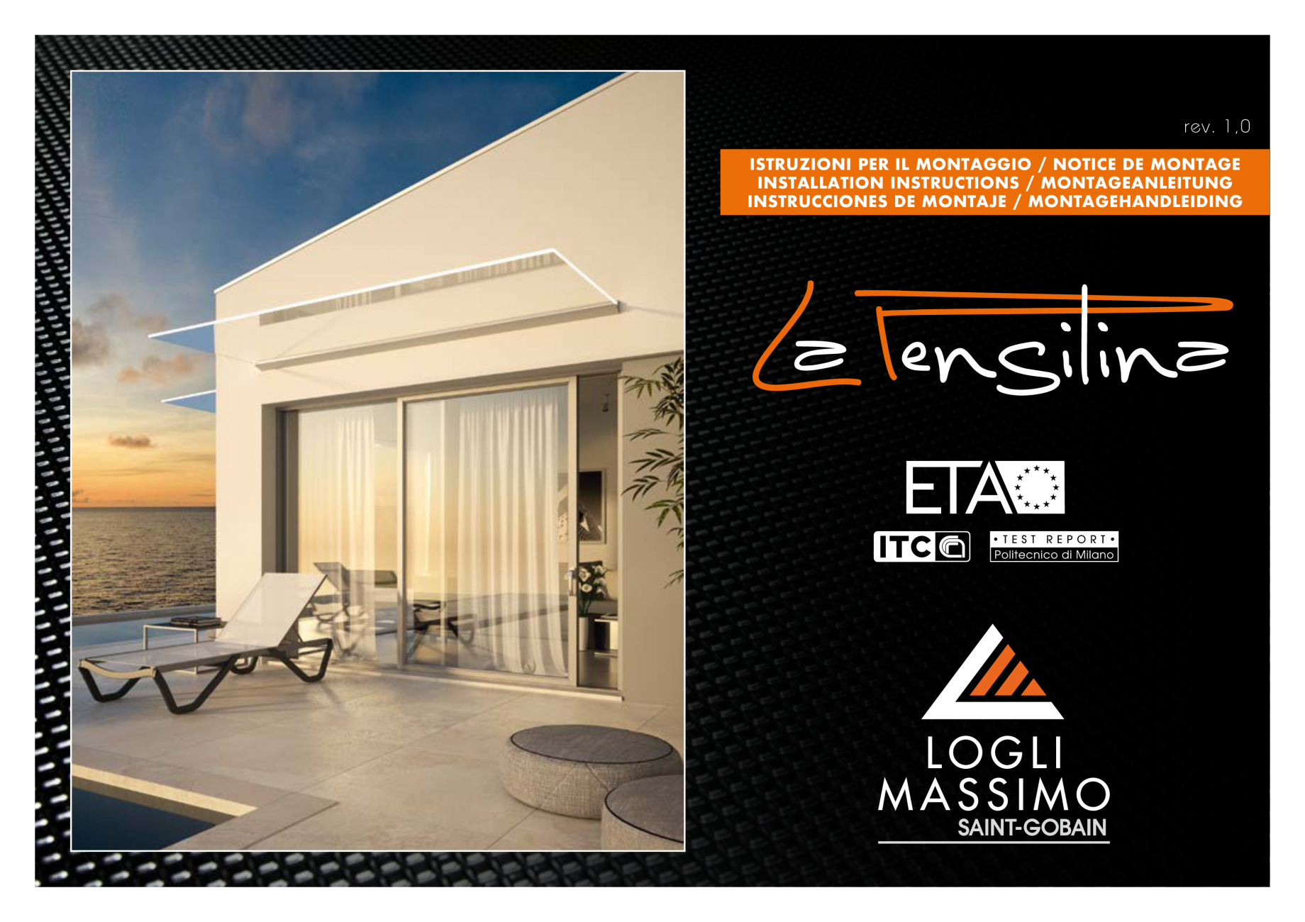 Copertine din sticla LOGLI MASSIMO Instructiuni montaj, utilizare ...