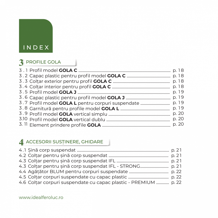 Catalog accesorii bucatarie Ideal Feroluc Catalog, brosura Romana