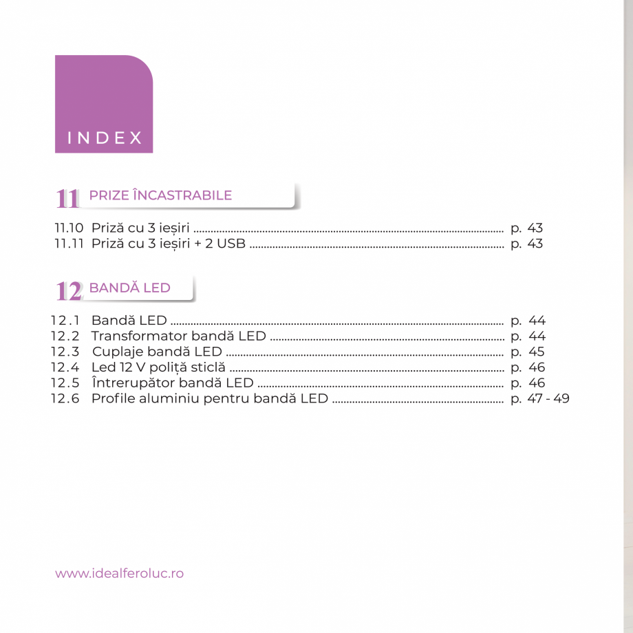 Catalog accesorii bucatarie Ideal Feroluc Catalog, brosura Romana