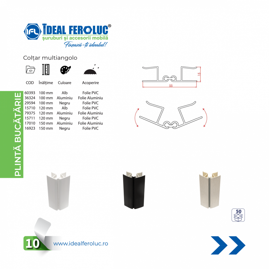 Catalog accesorii bucatarie Ideal Feroluc Catalog, brosura Romana