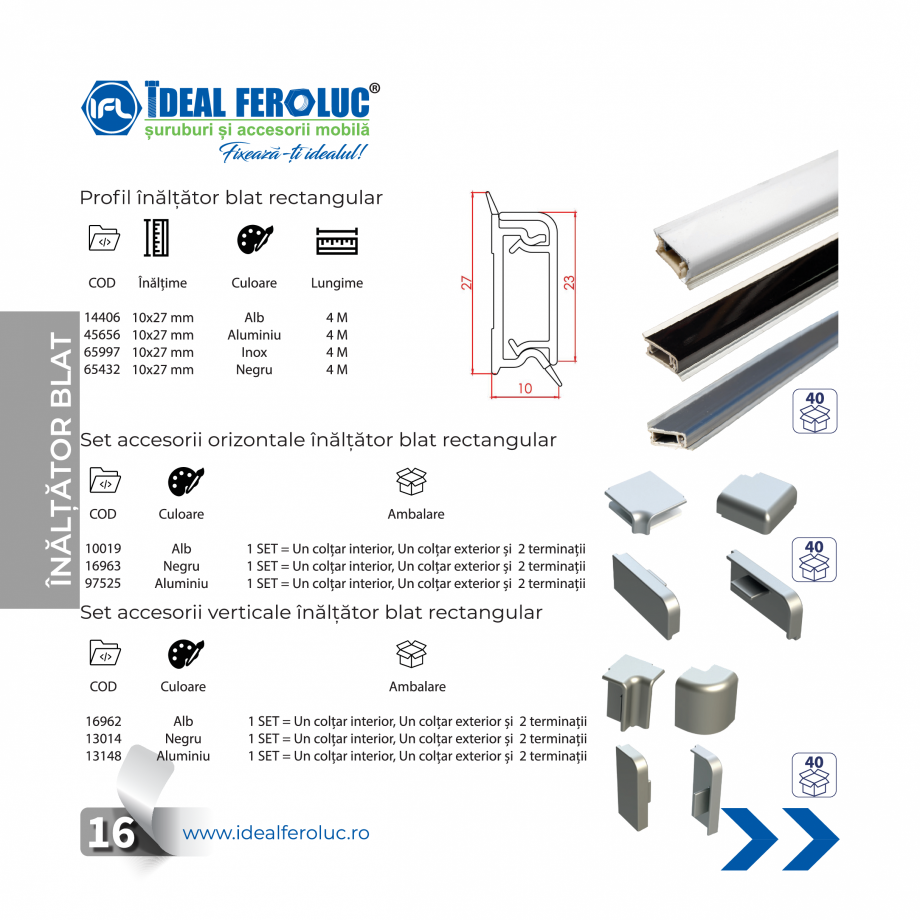Catalog accesorii bucatarie Ideal Feroluc Catalog, brosura Romana