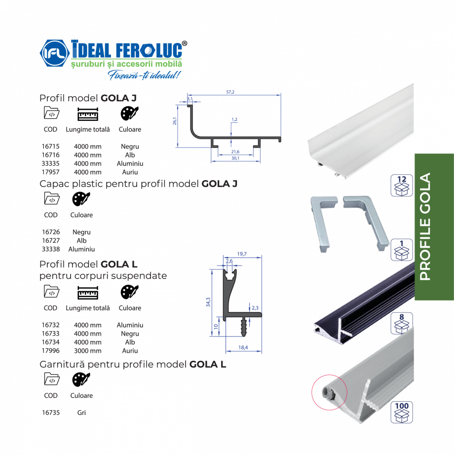 Catalog accesorii bucatarie Ideal Feroluc Catalog, brosura Romana