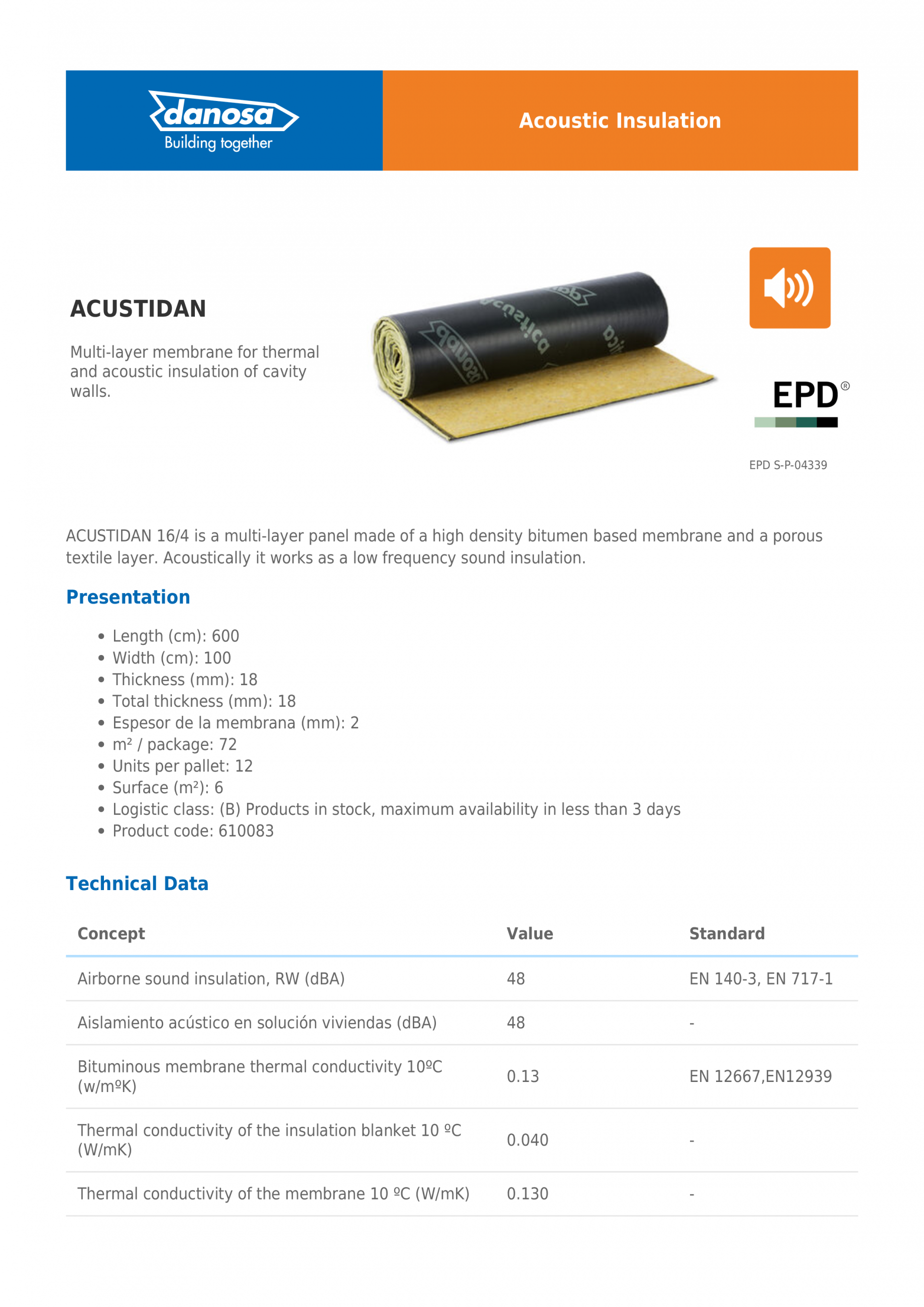 Panou multistrat pentru izolarea acustica impotriva zgomotului aerian ...