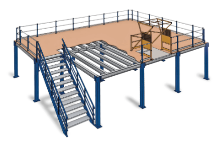 Platforme metalice mezanin pentru depozite iMetal de la IMetal