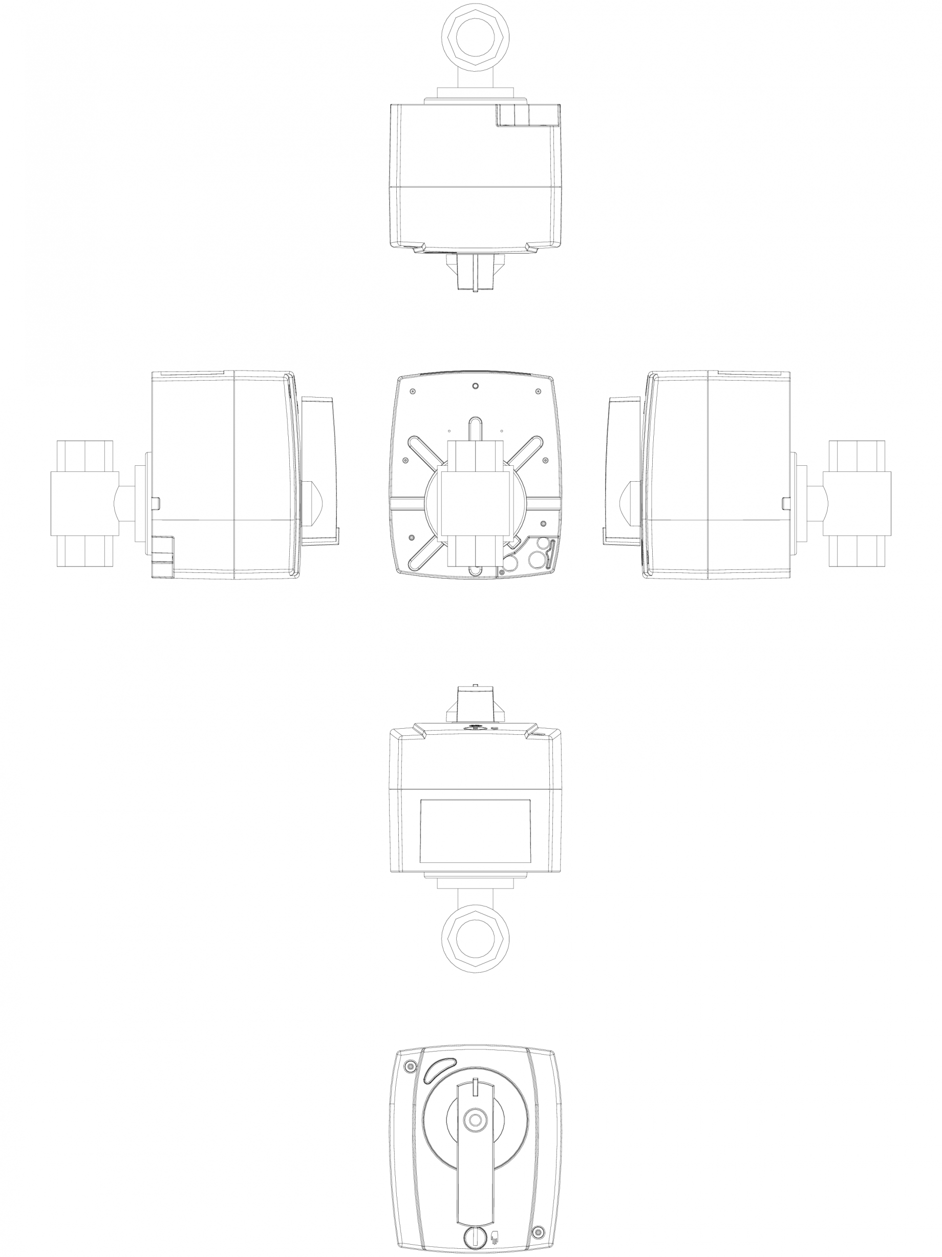 CAD-DWG 2D CAD - vana zonala ON/OFF DANFOSS Detaliu de produs AMZ 112