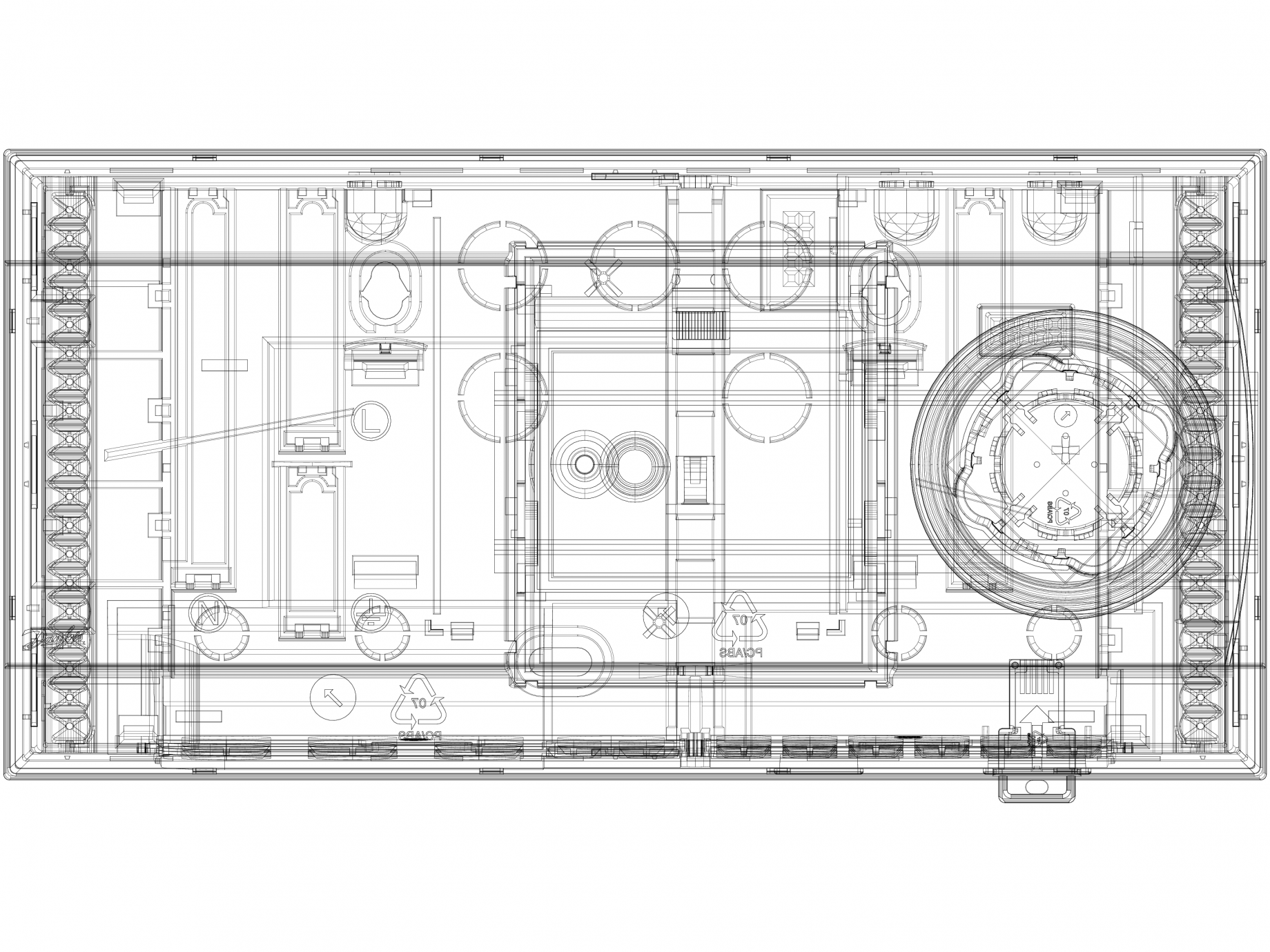 CAD-DWG 3D CAD Regulator electronic de temperatura DANFOSS Detaliu de ...