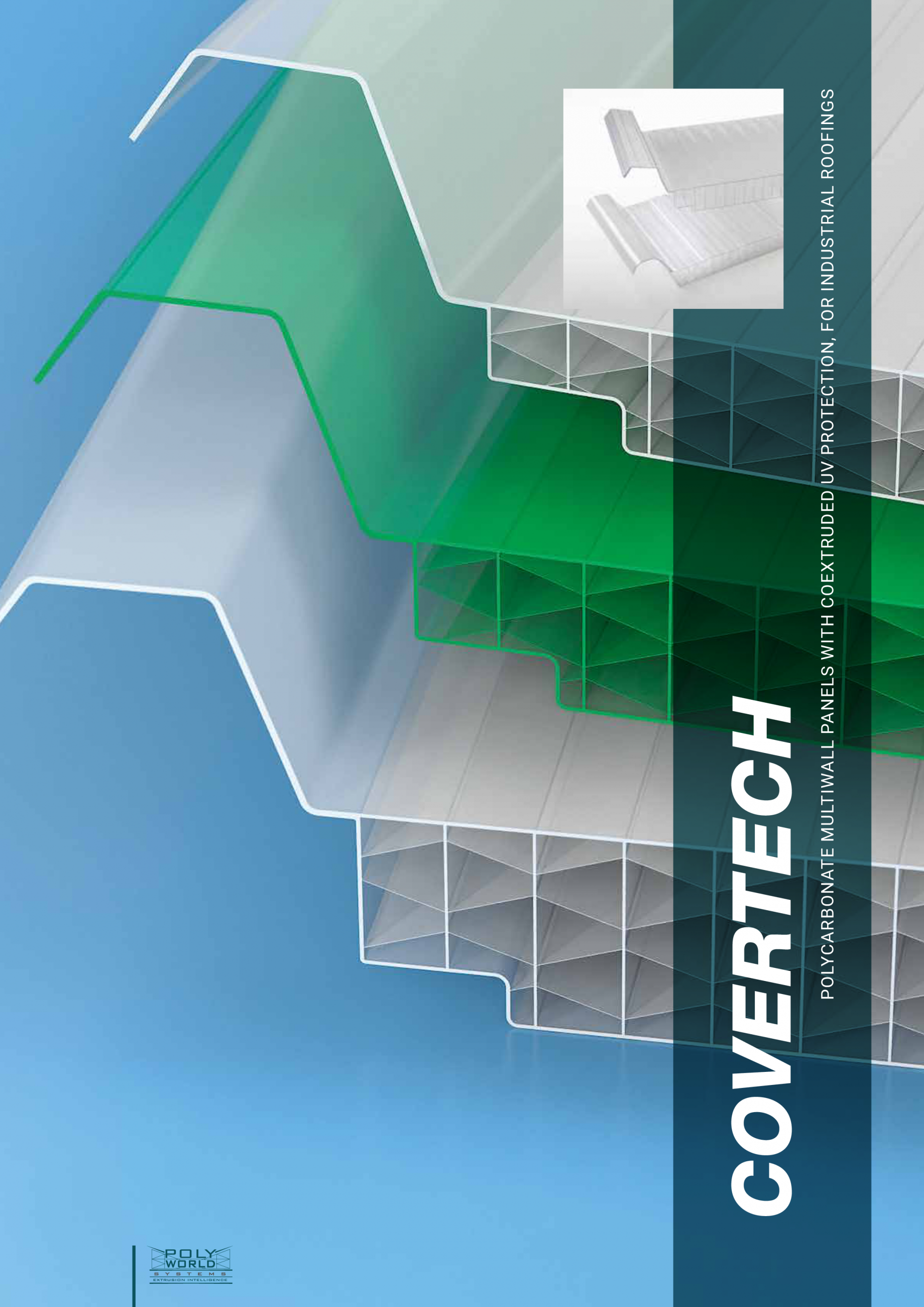 Sisteme modulare policarbonat structurat luminatoare GEPLAST COVERTECH Fisa tehnica Engleza