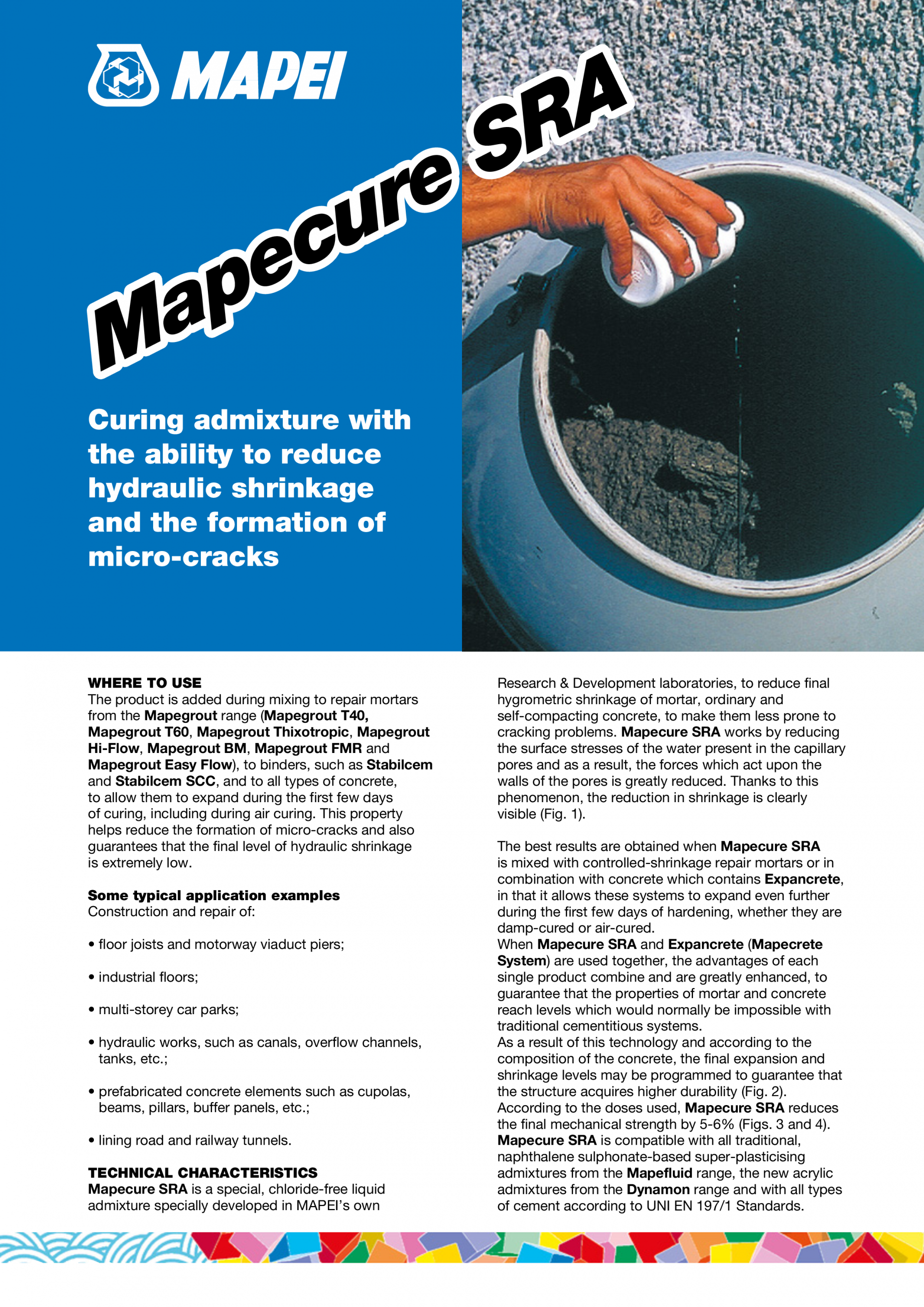 Solutie protectoare MAPEI MAPECURE SRA Fisa tehnica Engleza