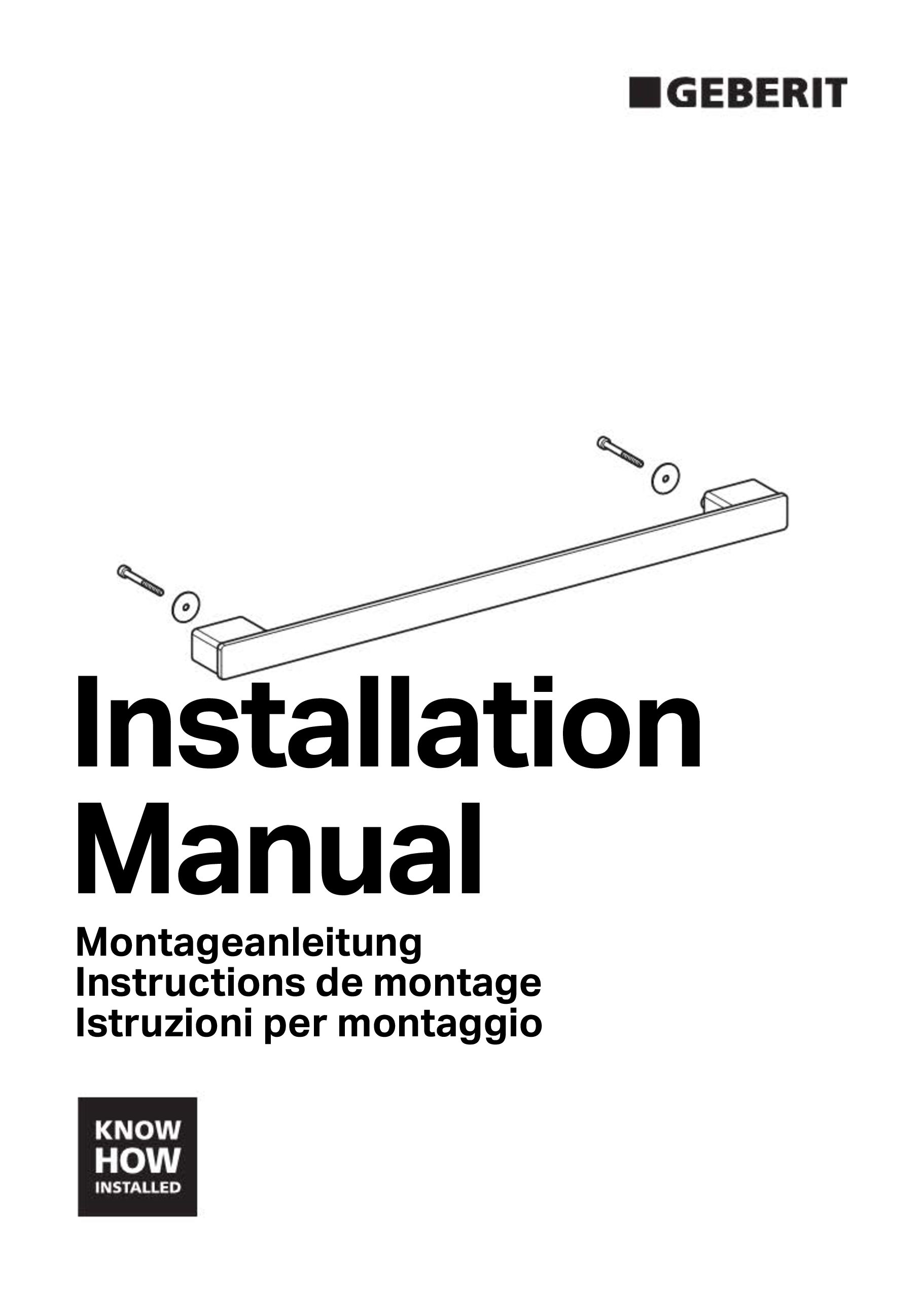 Instructiuni de montaj pentru modul sanitar pentru bideu GEBERIT ...