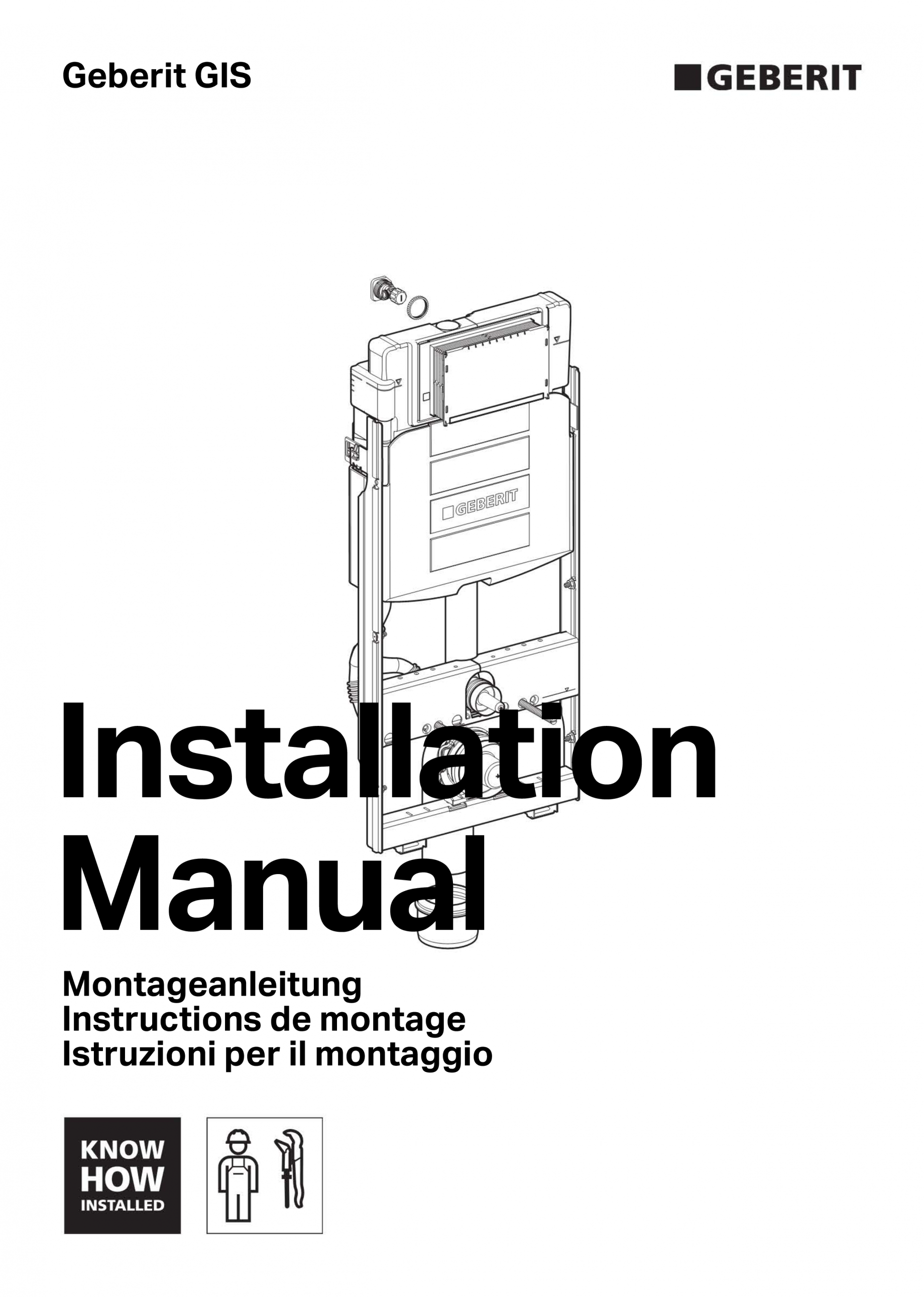 Instructiuni de montaj pentru sistemul Geberit GIS GEBERIT Instructiuni ...