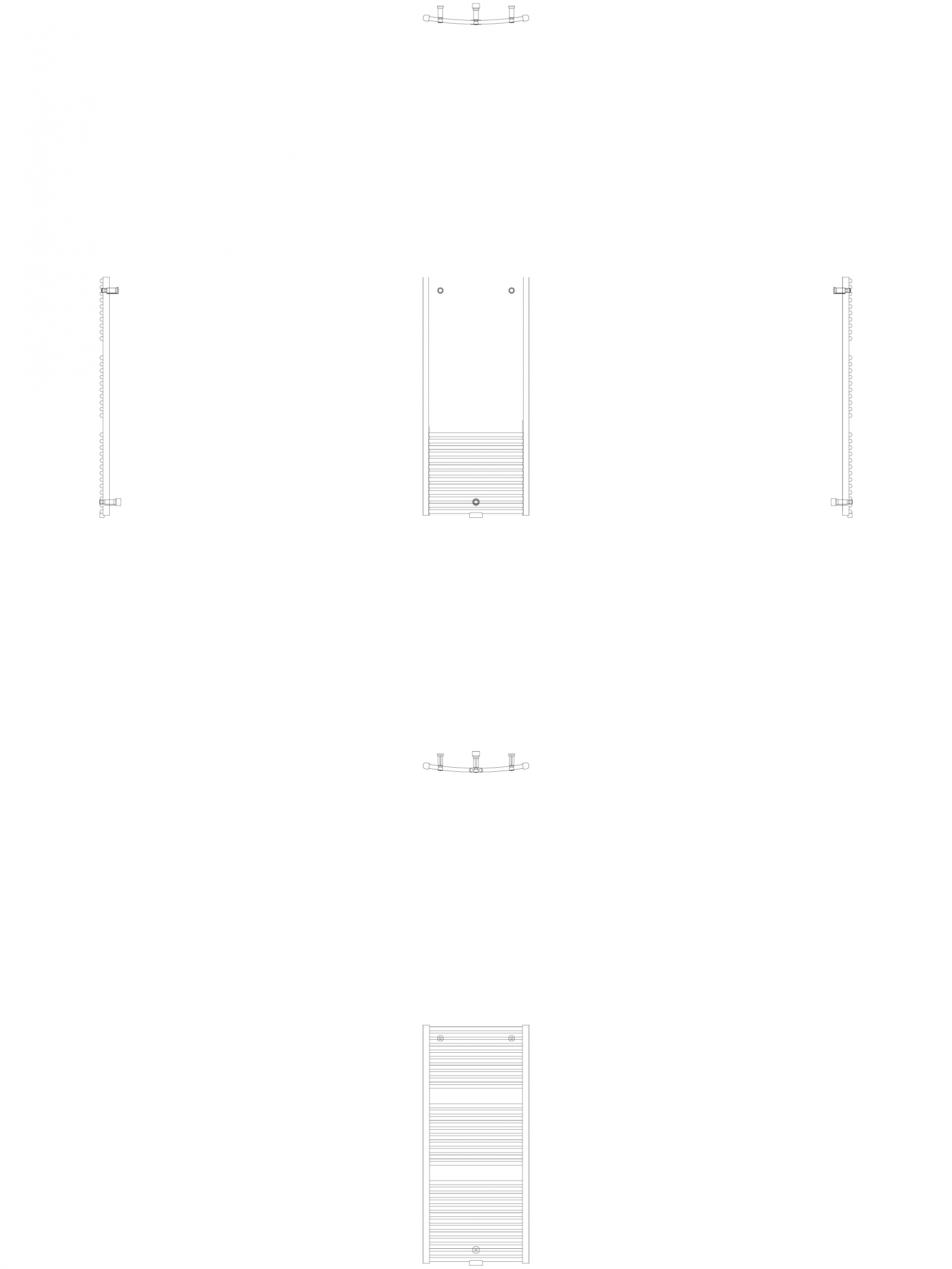 CAD-DWG Calorifer decorativ IRIS-HDRM 1338-600 2D VASCO Detaliu de produs