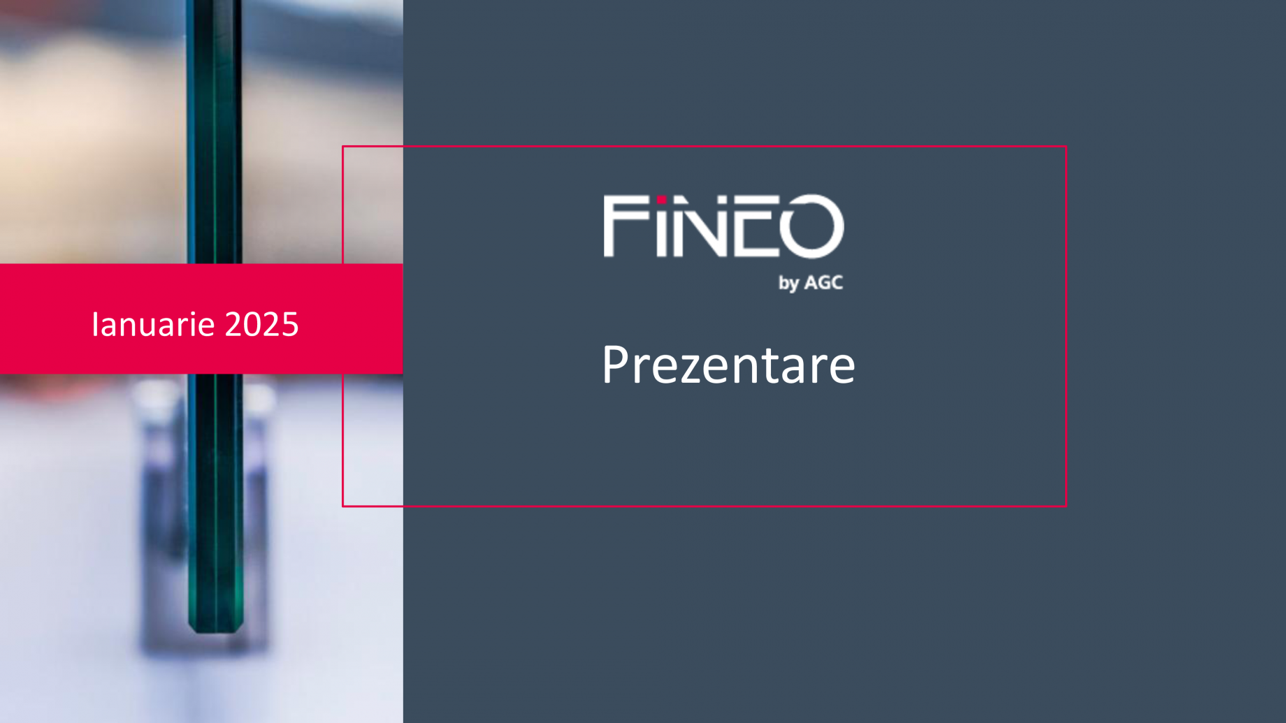 Sticla low-e pentru control termic si acustic Fineo FINEO Catalog ...