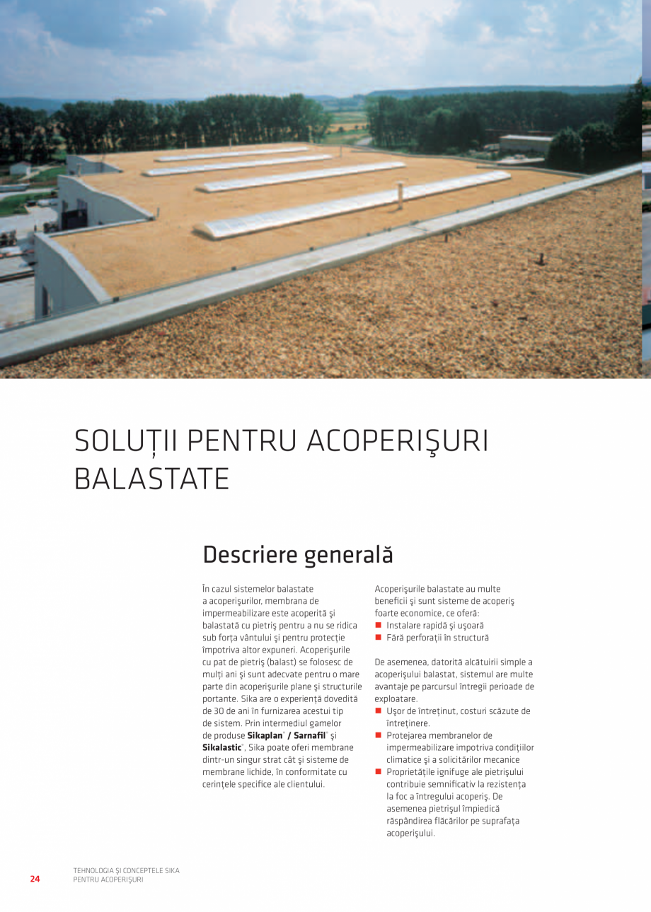 Catalog, brosura Tehnologia si conceptele Sika pentru acoperisuri Sika ...