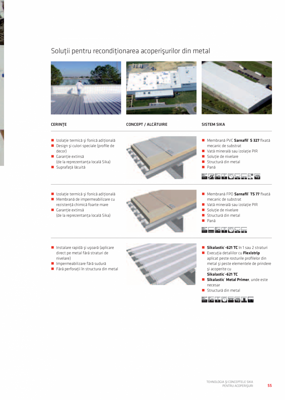 Catalog, brosura Tehnologia si conceptele Sika pentru acoperisuri Sika ...