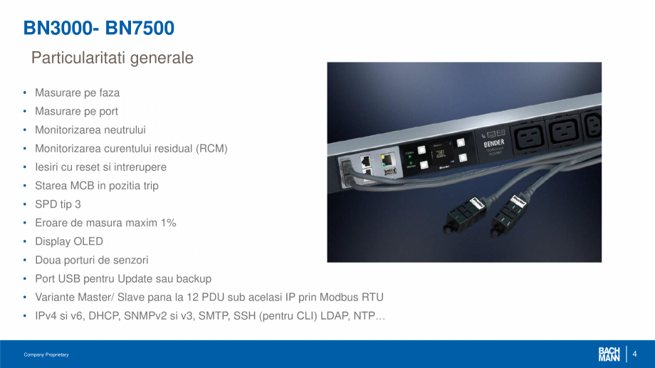 Unitati de distributie inteligenta a energiei - prezentare BACHMANN ...