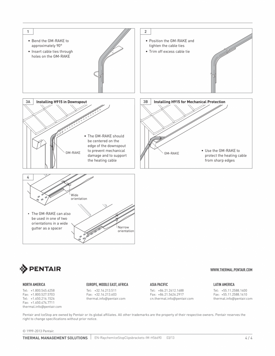 Cleme pentru fixarea cablurior de incalzire GMK-RC/ GMK-RAKE RAYCHEM ...