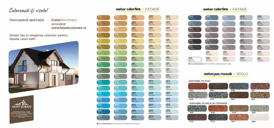 Paletar Weber ColorLine - webertherm decor tencuieli decorative WEBER ...