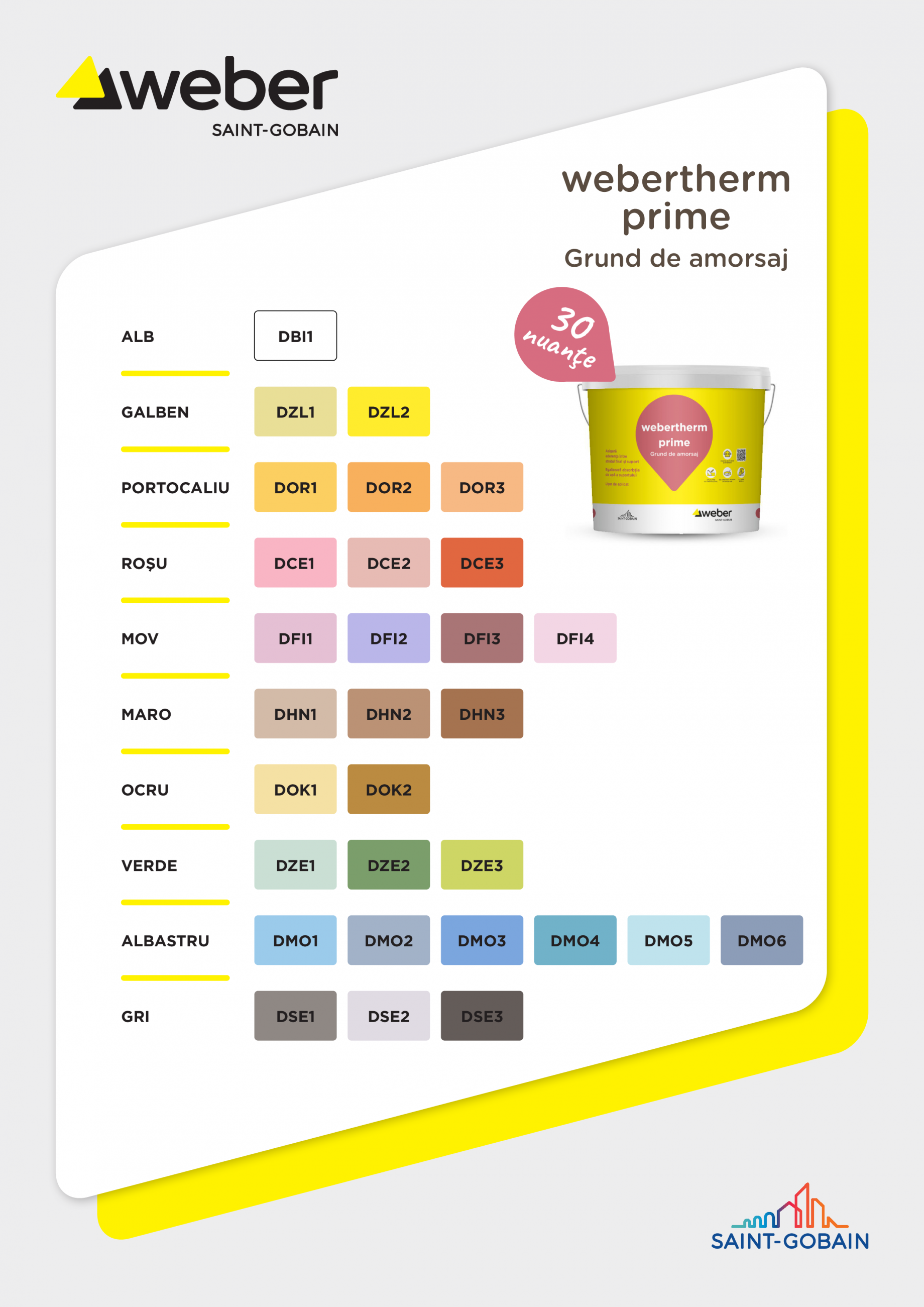 Paletar webertherm prime - grund WEBER Paletare si texturi Romana