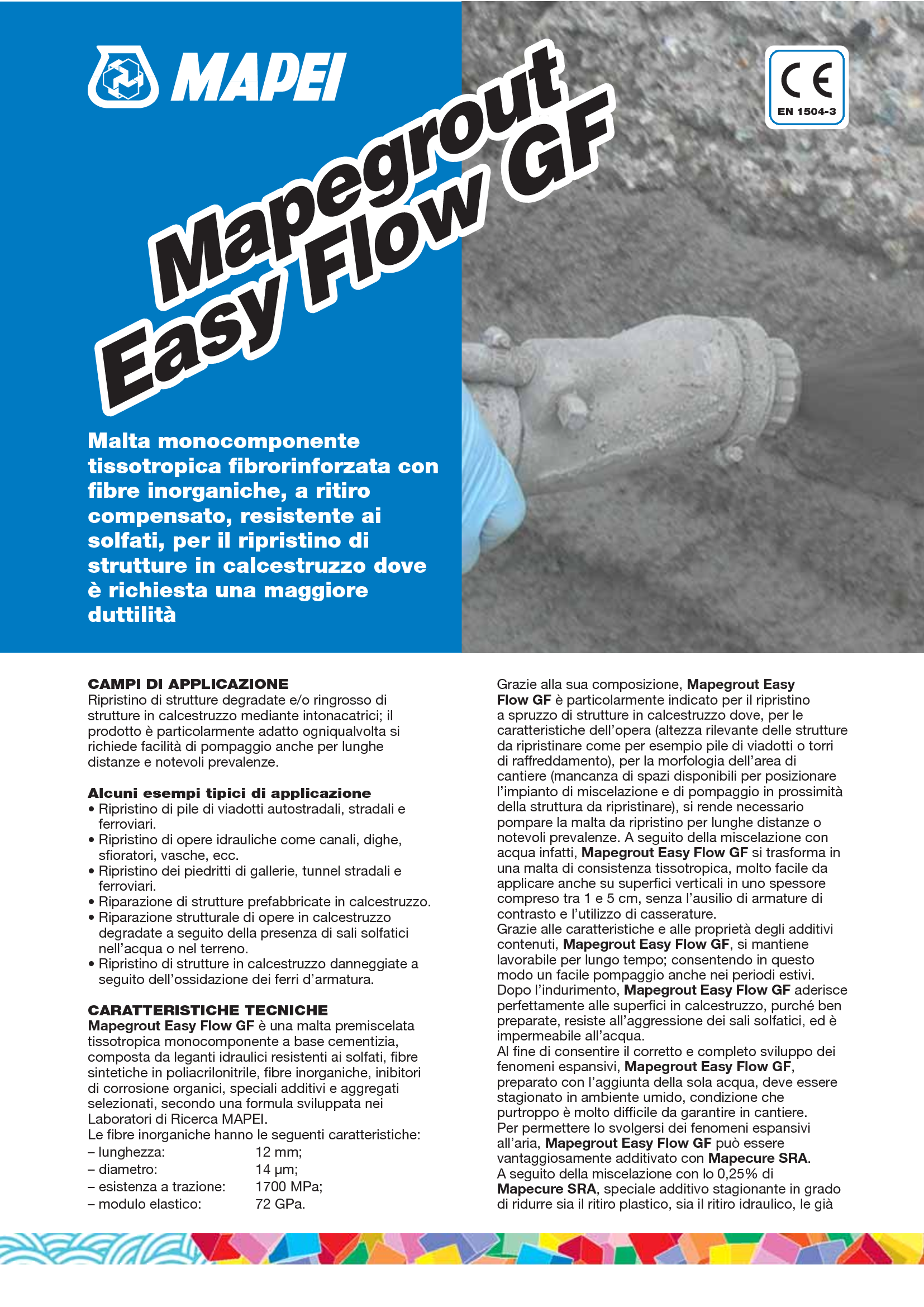 Mortar monocomponent cu contractie compensata MAPEI Mapegrout Easy Flow ...