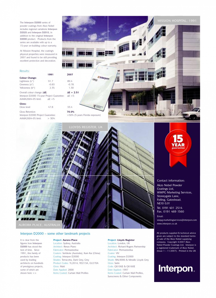 Referinte internationale - vopsele pulberi INTERPON Interpon D2000 ...