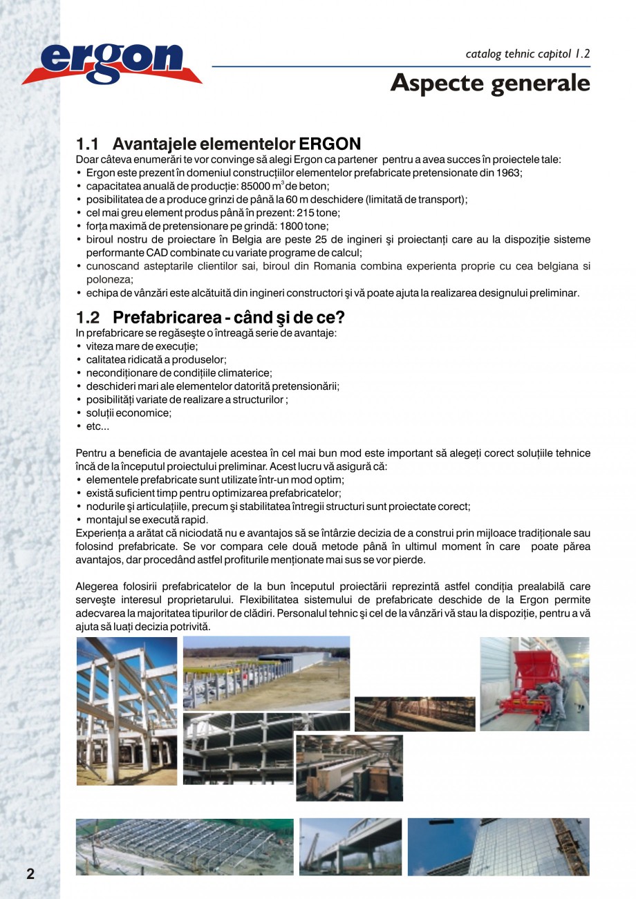 Fisa tehnica Produse prefabricate din beton FK, CR, R, RR, I, IK, IV ...