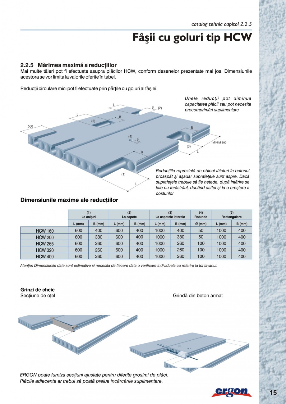 Fisa tehnica Produse prefabricate din beton FK, CR, R, RR, I, IK, IV ...