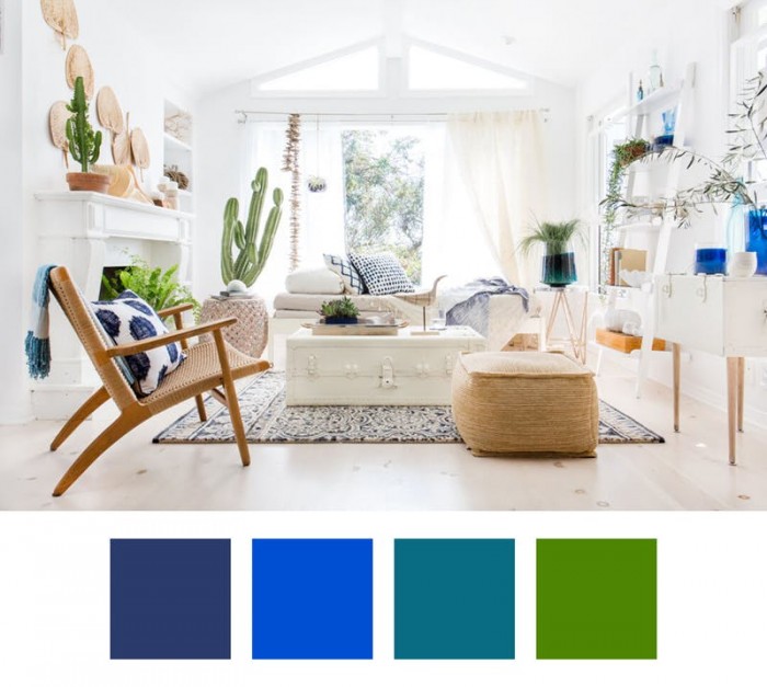 5 palete de culori pentru iubitorii de albastru