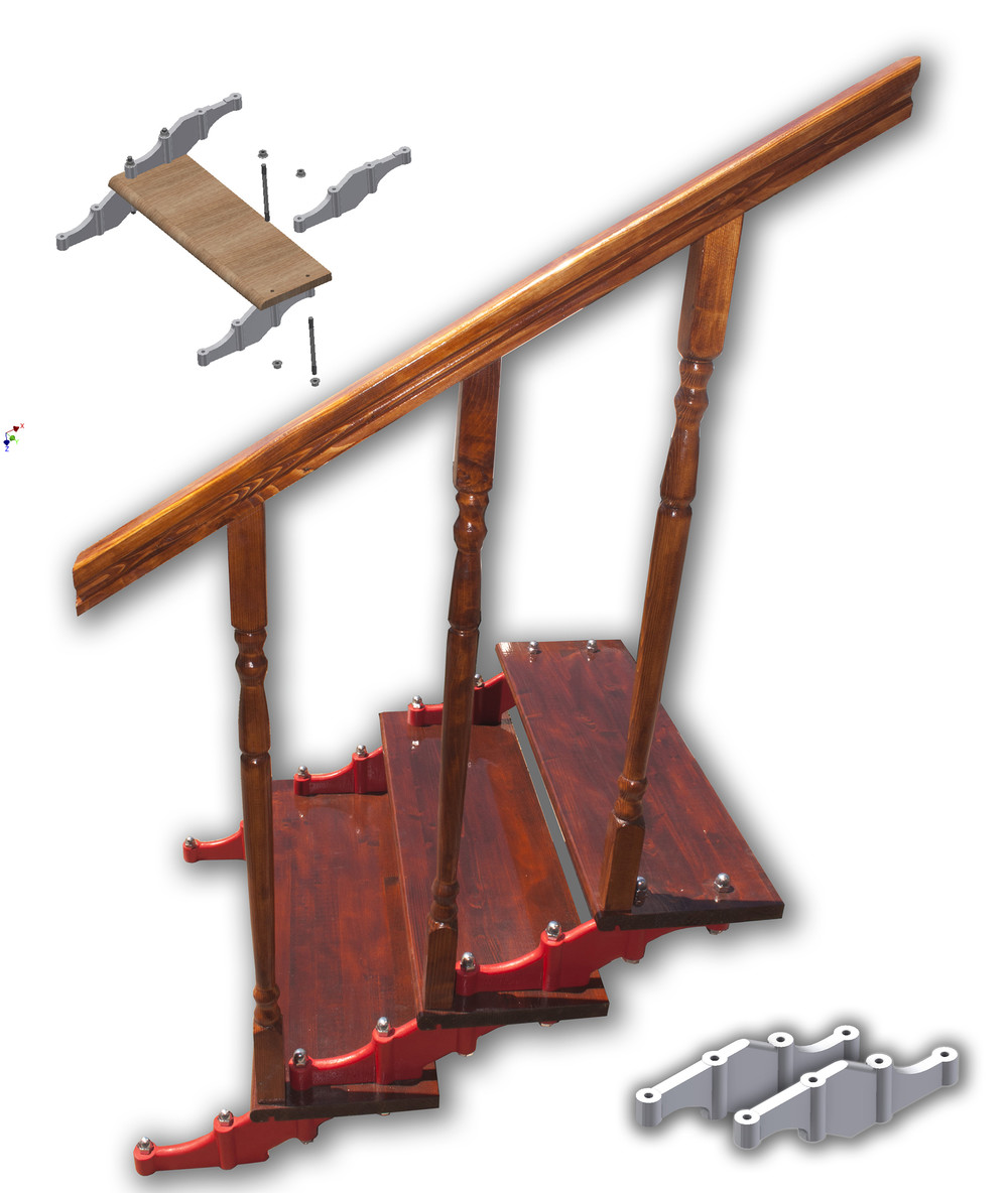 Fă-ți singur scara! Cu elementele turnate pentru scara modulară "ADCRIST"