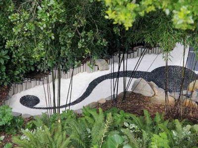 O gradina contemporana de inspiratie zen